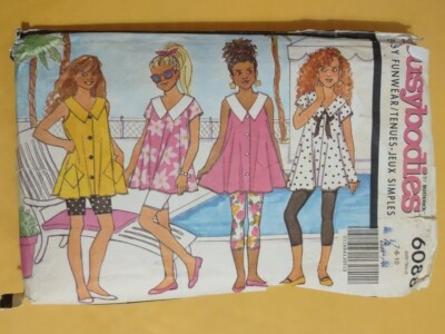 Butterick 6088 Busybodies Girls Flared Top,Leggings & Shorts Pattern Sz ...