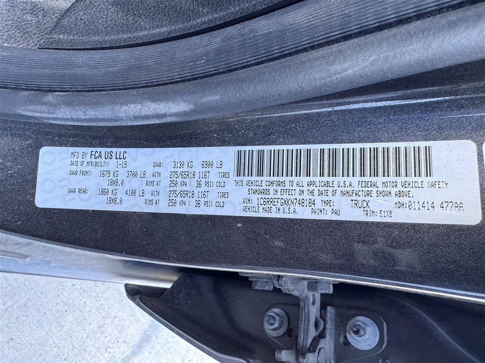 Alternator New Style 6 Lug Wheel Etorque Fits 19-23 DODGE 1500 PICKUP ...