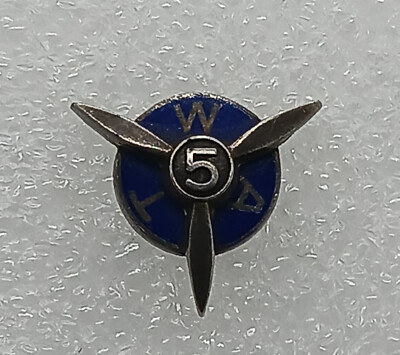 TWA Airlines 5 Year Sterling Service Pin | eBay