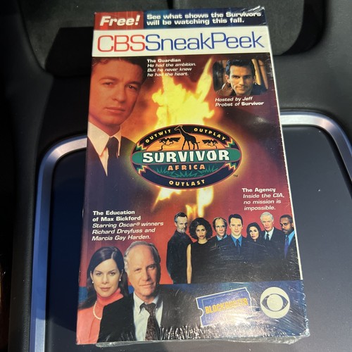 2001 CBS SNEAK PEEK VHS Blockbuster Video survivor CSI amazing race ...