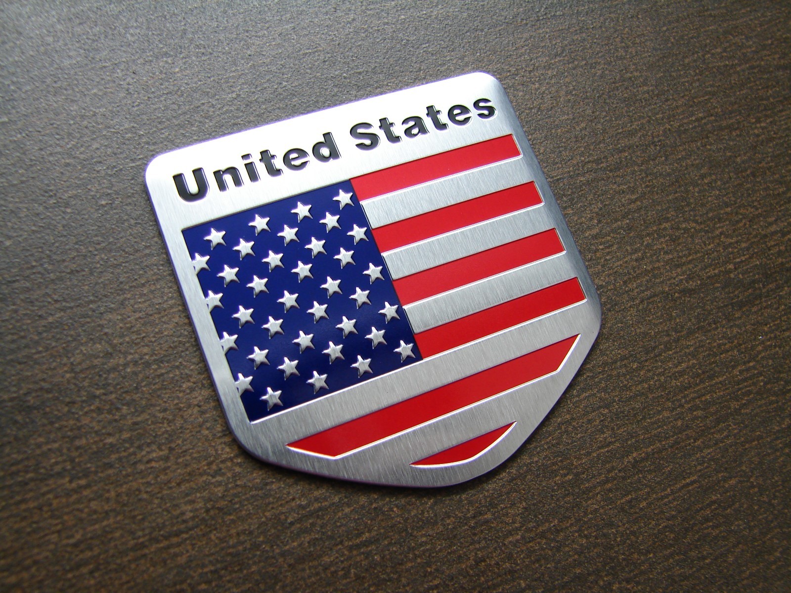 US USA AMERICAN FLAG METAL 3D CAR EMBLEM DECAL STICKER | eBay