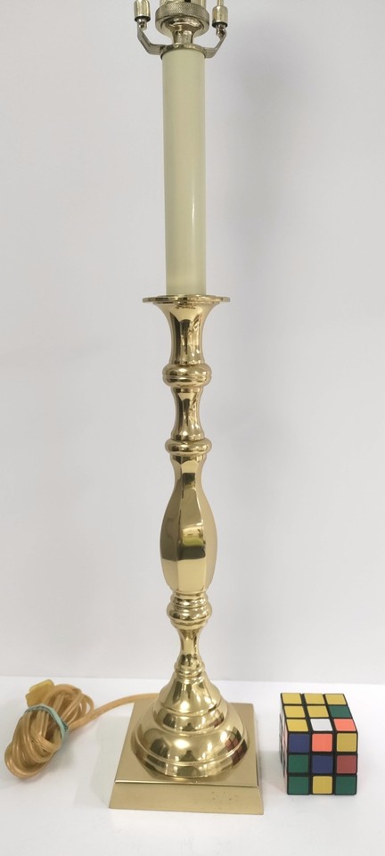 BALDWIN Brass Tall Candlestick lamp 3-way switch 35.5" high | eBay
