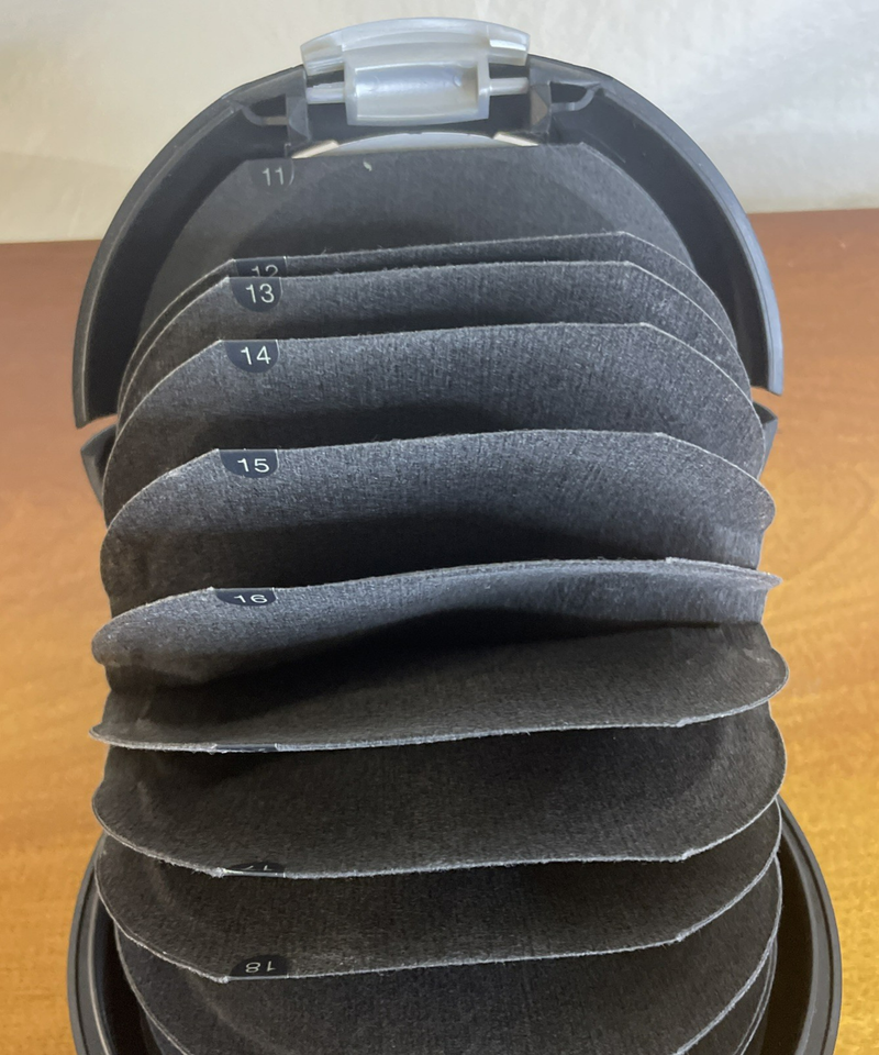 DiscGear Discus 20 Disc CD DVD Holder Hard Shell Black 2 Side Storage ...