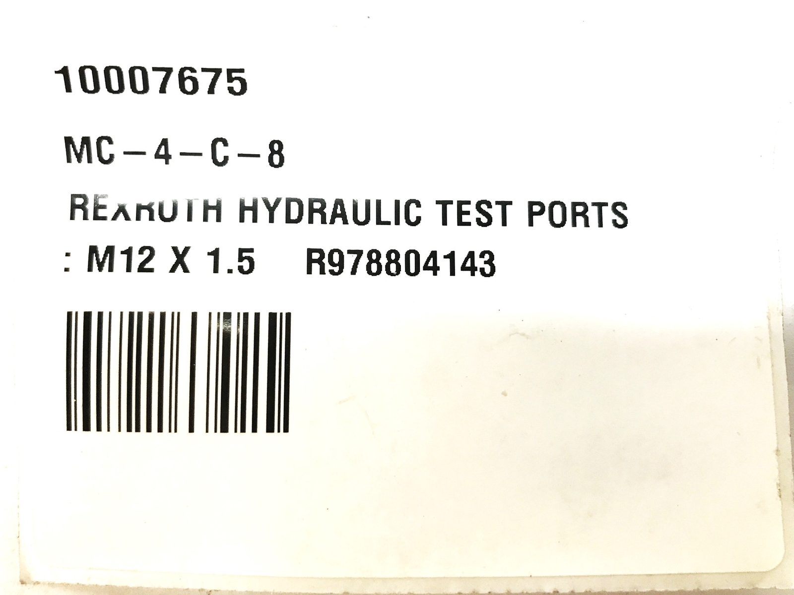 Rexroth Hydraulic Test Port R978804143 [Lot of 3] NOS | eBay