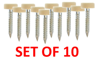 W4 PACK OF 10 Caravan 1/2" 12.5mm No6 Decrodome Screws Stainless Steel ...