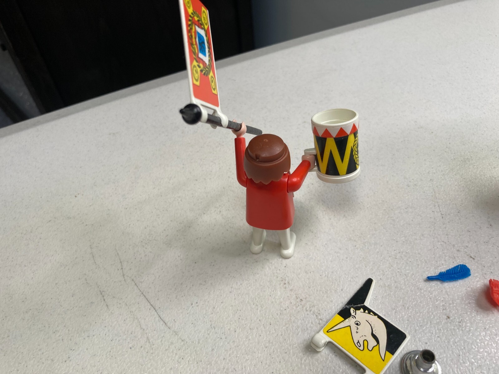 Vintage Playmobil 3544 Sentry House with 1974 Figures and Accessories Feather | eBay