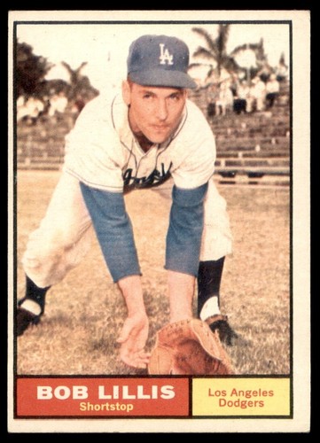 1961 Topps Baseball Bob Lillis Los Angeles Dodgers #38 | eBay