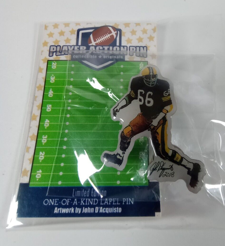 Green Bay Packers Lapel Pin NFL Ray Nitschke 66 | eBay