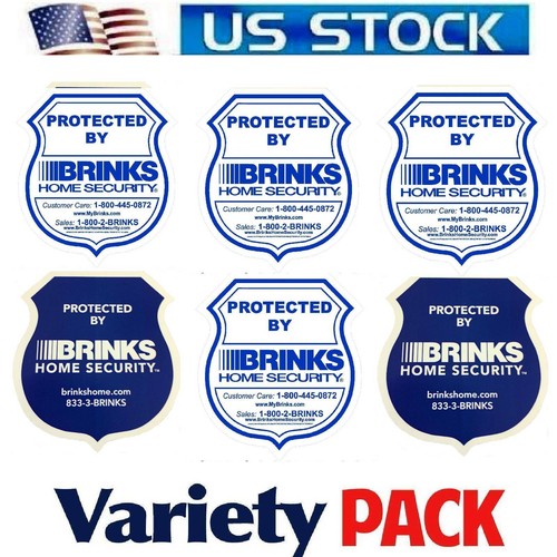 Home Security Stickers Window signs For Brinks Alarm System Outdoor ...