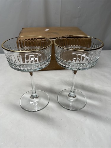 Pair Of Gabriel Ginger Natalia Cocktail Glass DEFECTS | eBay