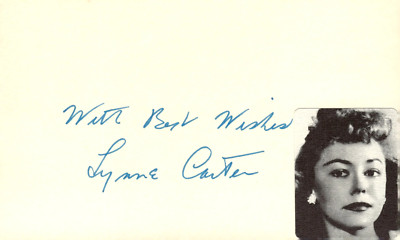 Lynne Carter Signed Auto 3x5 Index Card Experiment Alcatraz | eBay
