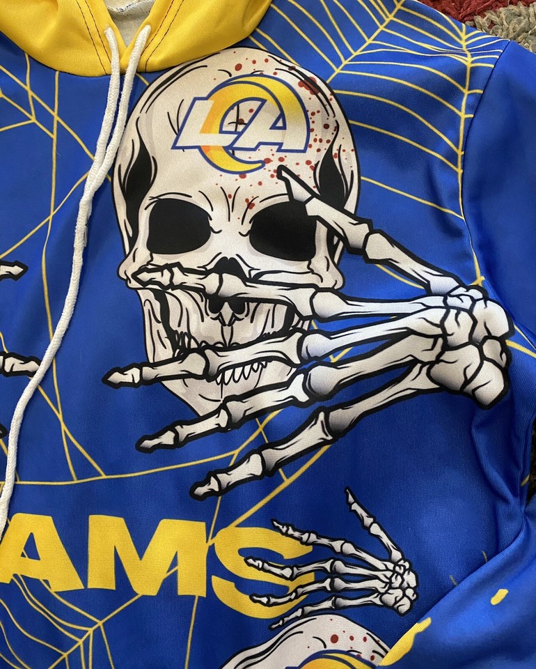 LA Rams West Side Hoodie. NFL Los Angeles Skull And Bones. XL | eBay