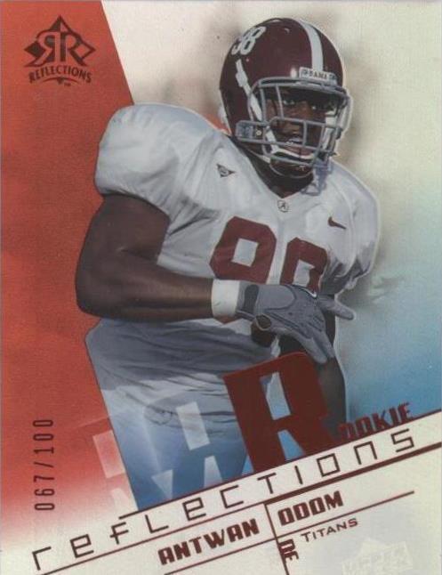 2004 Upper Deck Reflections - Rookie Reflections Antwan Odom #181 Red ...