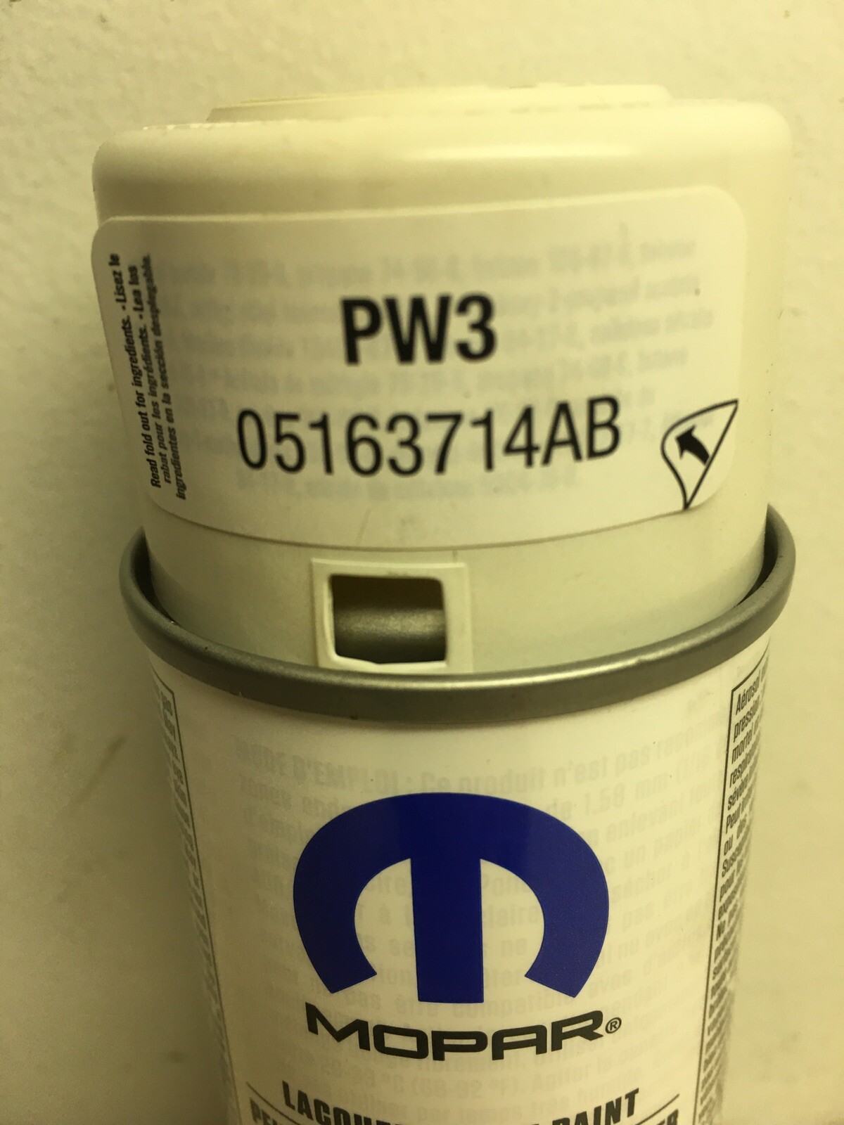 Dodge Chrysler Jeep RamMopar PW3 White Factory Lacquer Touch Up Spray ...