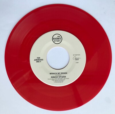 RINGO STARR – Wrack My Brain / Private Property 1994 The Right Stuff ...