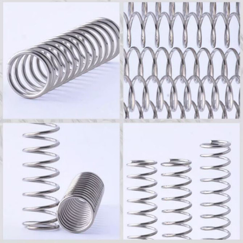 Wire Dia. 2mm 304 Stainless Steel Compression Springs OD 12-30mm Length ...