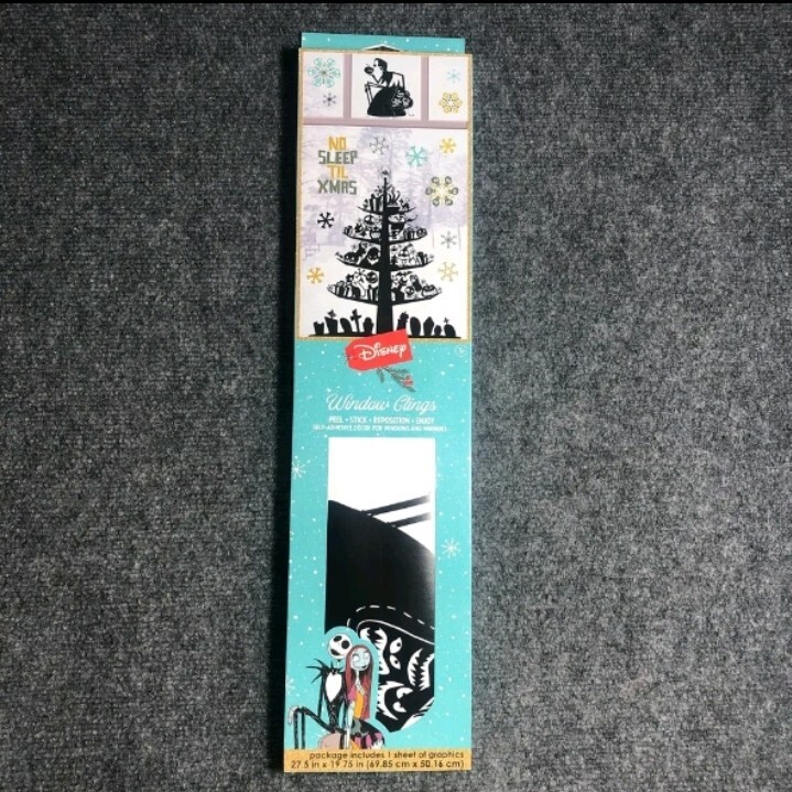 DISNEY'S THE NIGHTMARE BEFORE CHRISTMAS Christmas Peel & Stick Window ...