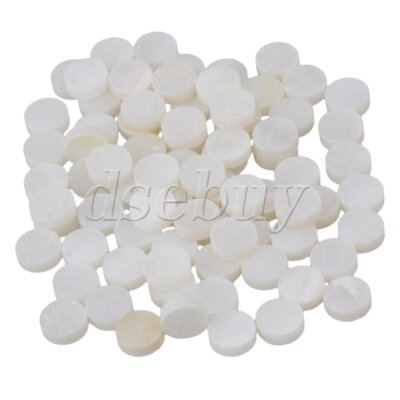 200x White Fingerboard Dots Marker 6mm for Mandolin Banjo Ukulele ...