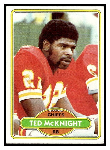 1980 Topps #193 Ted McKnight Kansas City Chiefs Rookie Excellent | eBay