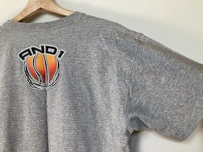 Vintage Shirt Y2K AND1 Basketball Big Graphic Tee Mens Large Vintage Shirt Y2K AND1 Basketball Big Graphic Tee Mens Large