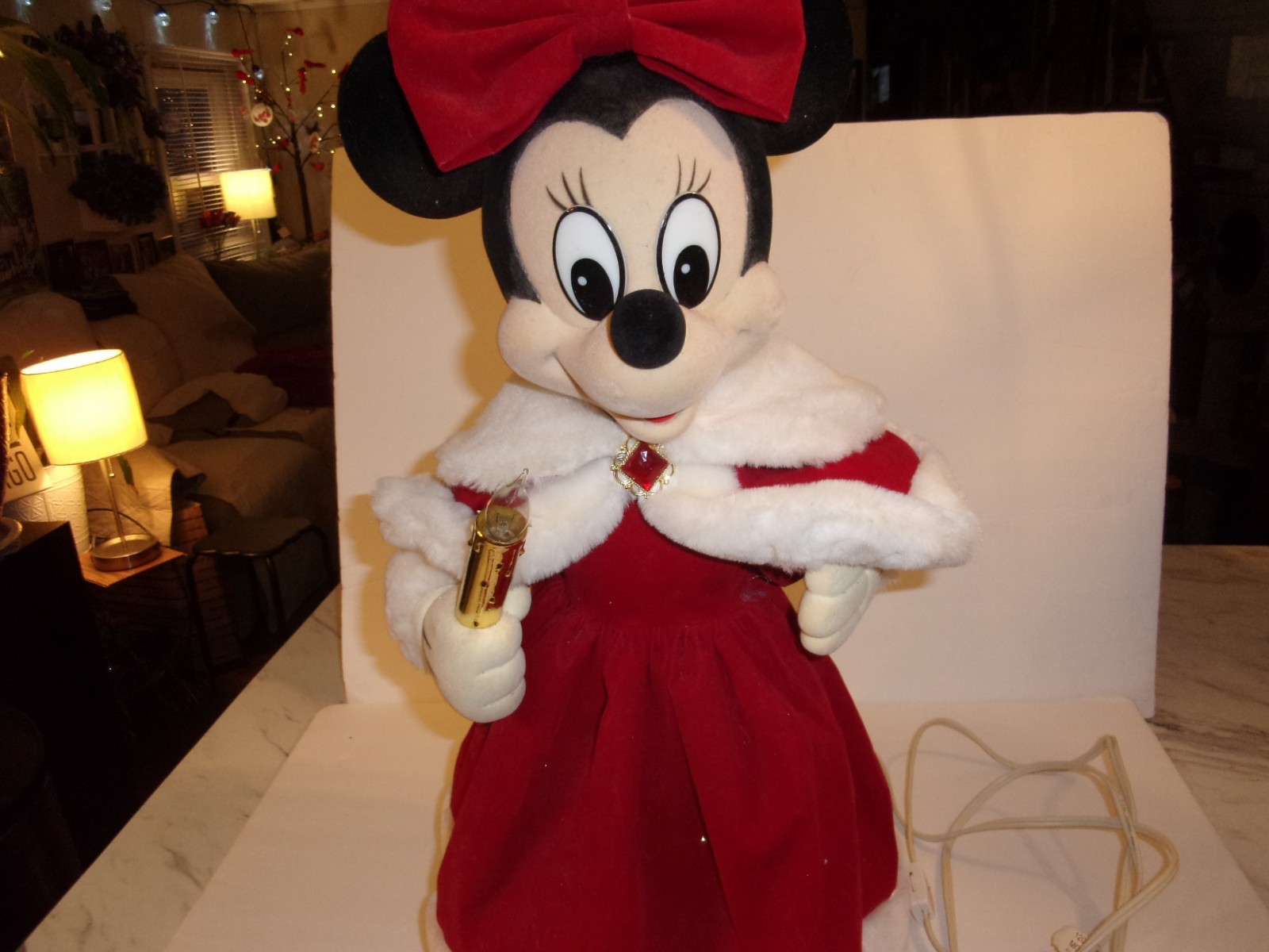 21" Tall Animated Minnie Mouse Figure Holding Candlestick | eBay