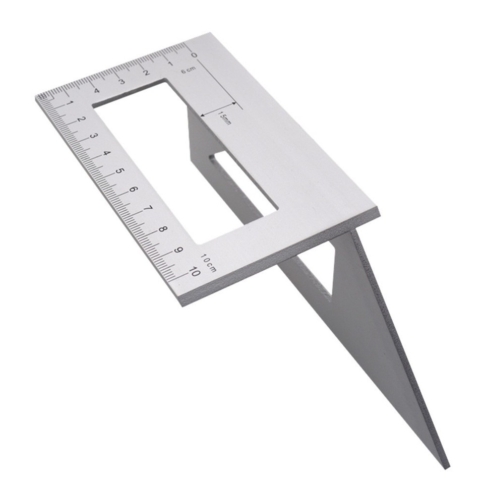 Woodworking Ruler 45/ 90 Degree Miter Gauge Carpenter Angle Ruler ...