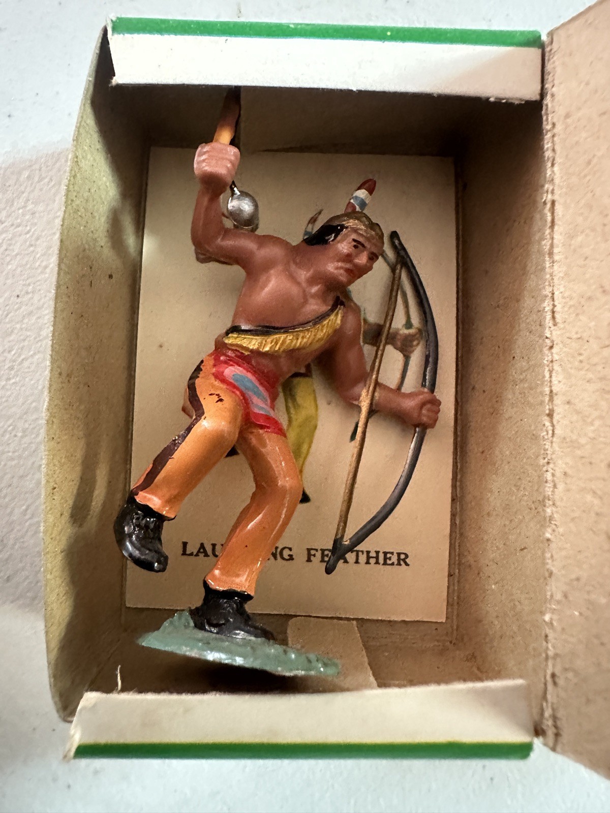 Marx Warriors of the World Strong Eagle Indian Brave Figure, Vintage | eBay