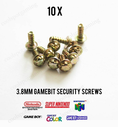 10 PCS 3.8mm Security Bit Screws For Nintendo NES SNES N64 Console ...