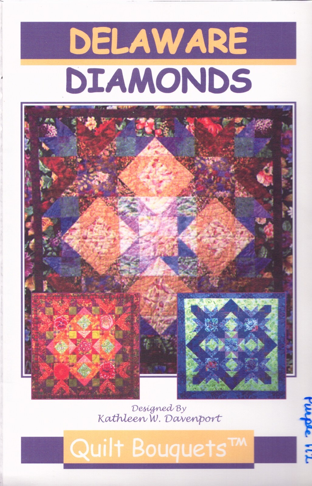 DELAWARE DIAMONDS ~ Quilt Bouquet ~ 2003 ~ Kathleen W. Davenport | eBay