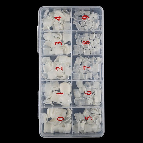 500Pcs/Box Short Square Nail Tips French Acrylic Manicure False Na ...