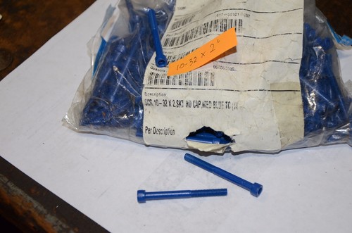 10-32 X 2 Socket Head Cap Screw Xylan 1424 Blue Teflon PTFE SS Coated ...