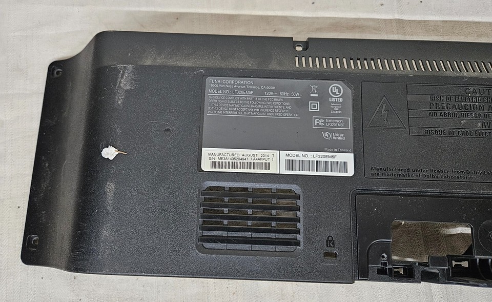 EMERSON LF320EM5F LED TV Back Bottom COVER | eBay