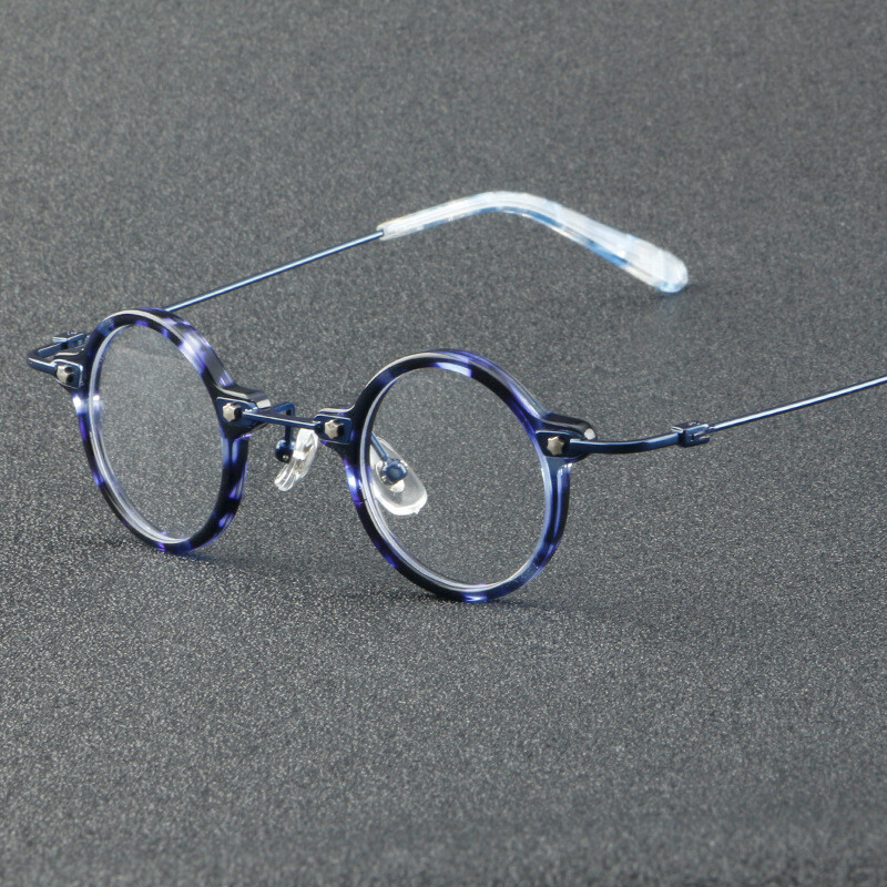 New Style Small Round Acetate Eyeglass Frames Retro Japanese Glasses ...