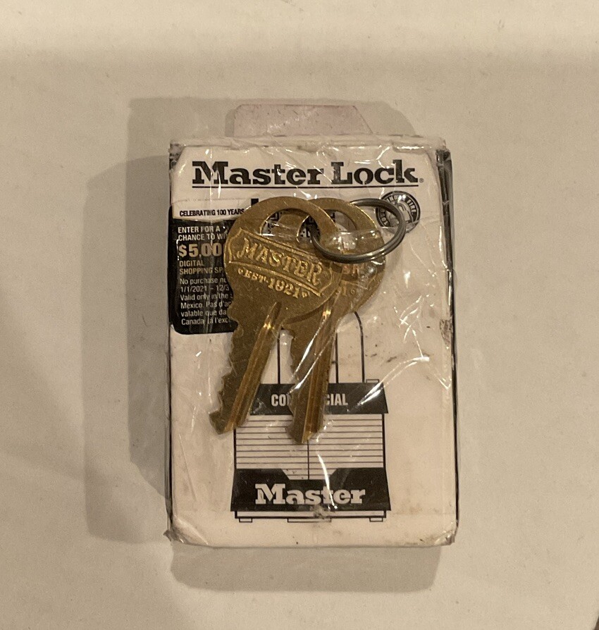 Master Lock Padlock 1KA Key: 3209 - Comes With 2 Keys Packaging May ...