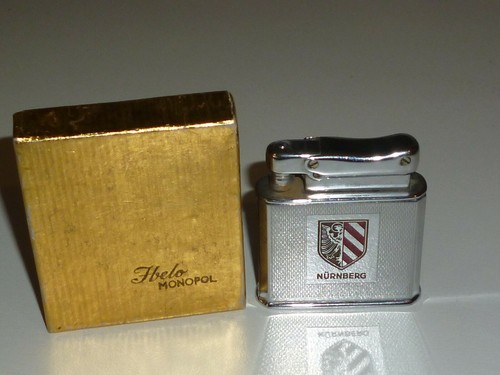 IBELO MONOPOL AUTOMATIC POCKET PETROL LIGHTER - FEUERZEUG - 1952 ...