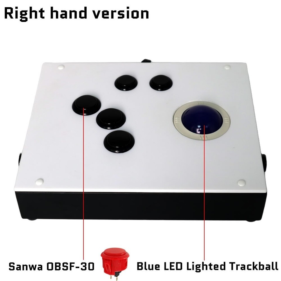 FightBox R6 USB Arcade Game Trackball Controller For MAME RetroArch ...