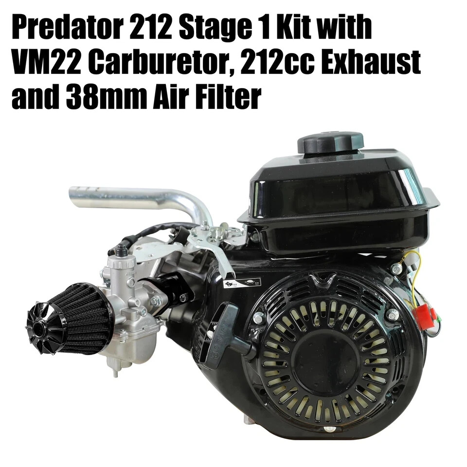 VM22 26Mm Carburetor Header Exhaust Stage 1 Kit for Predator 212Cc ...