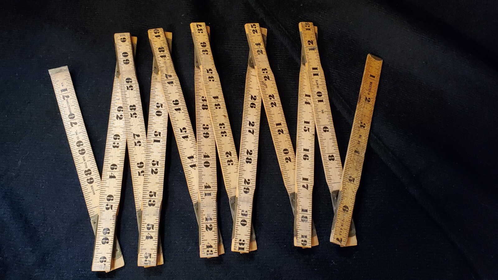 Vintage MASTER X6 Wooden Folding Ruler 72" Clean - Nice! | eBay