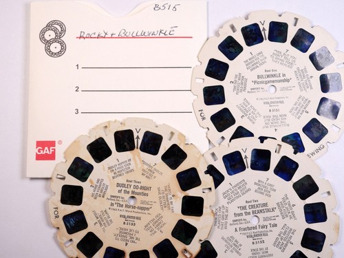 View-Master Rocky & Bullwinkle 3 reels Only B515- GE4 | eBay