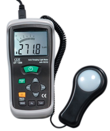 New CEM DT-1309 Professional Digital 40K FC Foot-Candle Meter 400K Lux ...