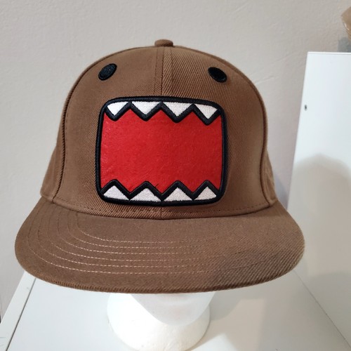 Domo Kun Cartoon Hat Snapback Cap Brown Embroidered Wool Monster Japan ...