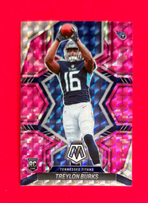 Treylon Burks ~ 2022 Panini Mosaic ~ Pink Camo Prizm ~ Rookie RC | eBay