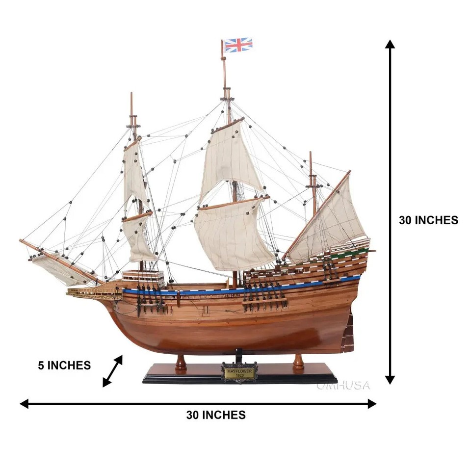 Mayflower High Quality | Handcrafted Wooden Ship Model W/ Nameplate ...