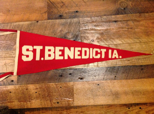 Vintage 1950's ST. BENEDICT IA. Pennant of St. Benedict, Iowa | eBay