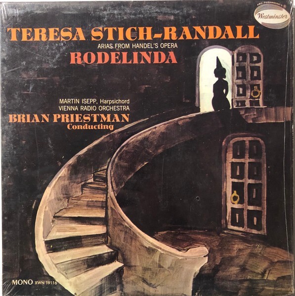 Stich-Randall/Handel- Arias From Rodelinda WST-17116 Vinyl 12'' Vintage ...