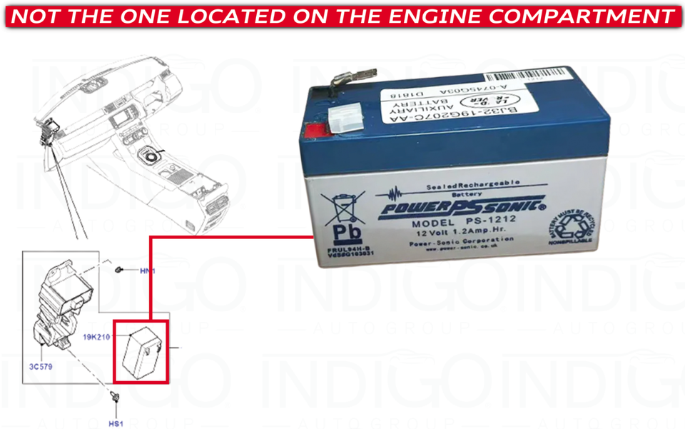 LAND ROVER DASH AUXILIARY BATTERY RANGE ROVER EVOQUE (OEM) LR024953 | eBay
