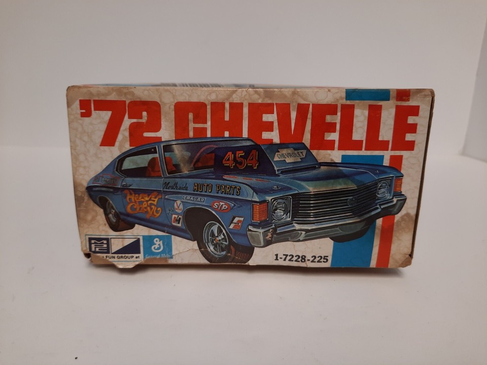 Vintage General Mills '72 Chevelle 1/25 Plastic Model Kit MPC Very Rare ...