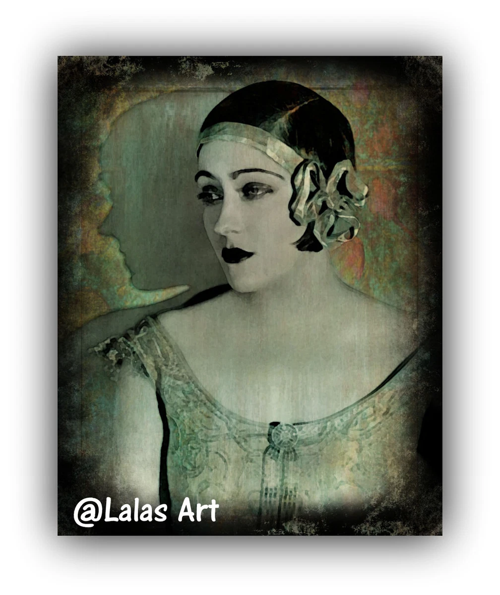 Flapper Girl Painting