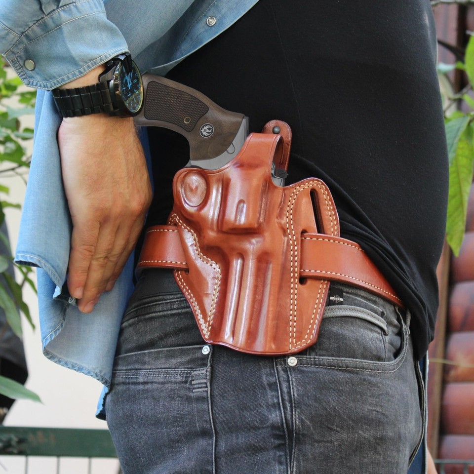 Leather Pancake Holster For Colt King Cobra 357 Mag 6-Shot 4.25" Barrel ...
