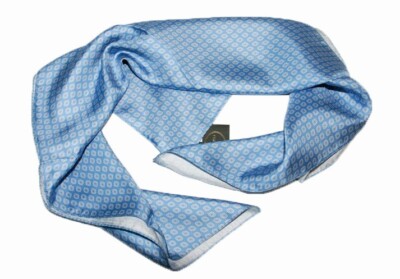 Corneliani Men Scarf 100% Silk Neck Scarf Foulard Gift for Him Made in ...